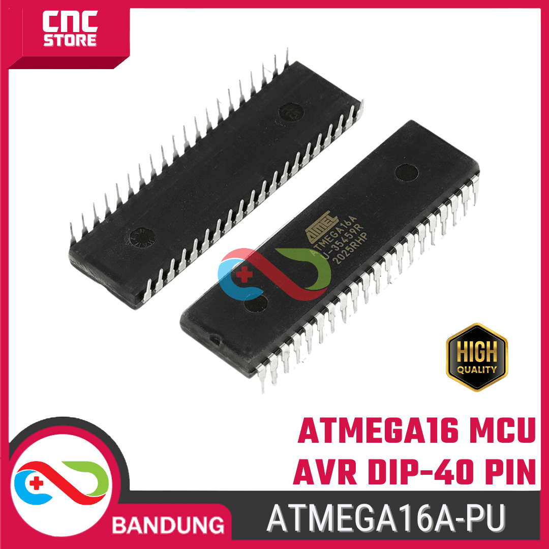 ATMEGA16A-PU ATMEL ATMEGA16 MCU AVR DIP-40 NEW ORIGINAL - CNC STORE BANDUNG