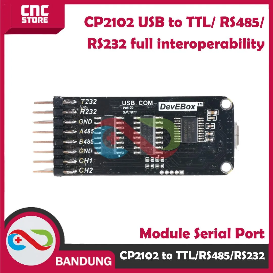 (Ten in one) Multi-Function Serial Port Module CP2102 USB to TTL/ RS485 ...